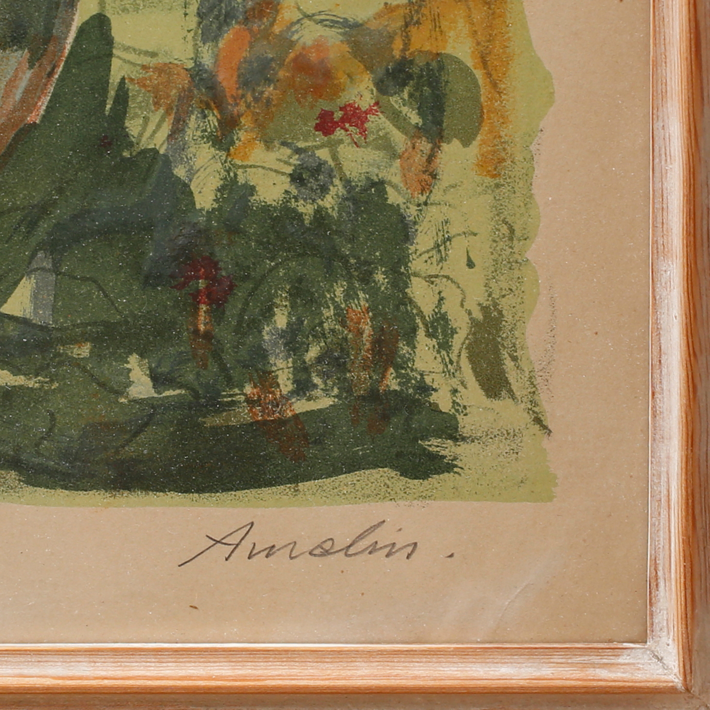 Images for 871285. ALBIN AMELIN. Seated farmer, color lithograph no. 3/ ...