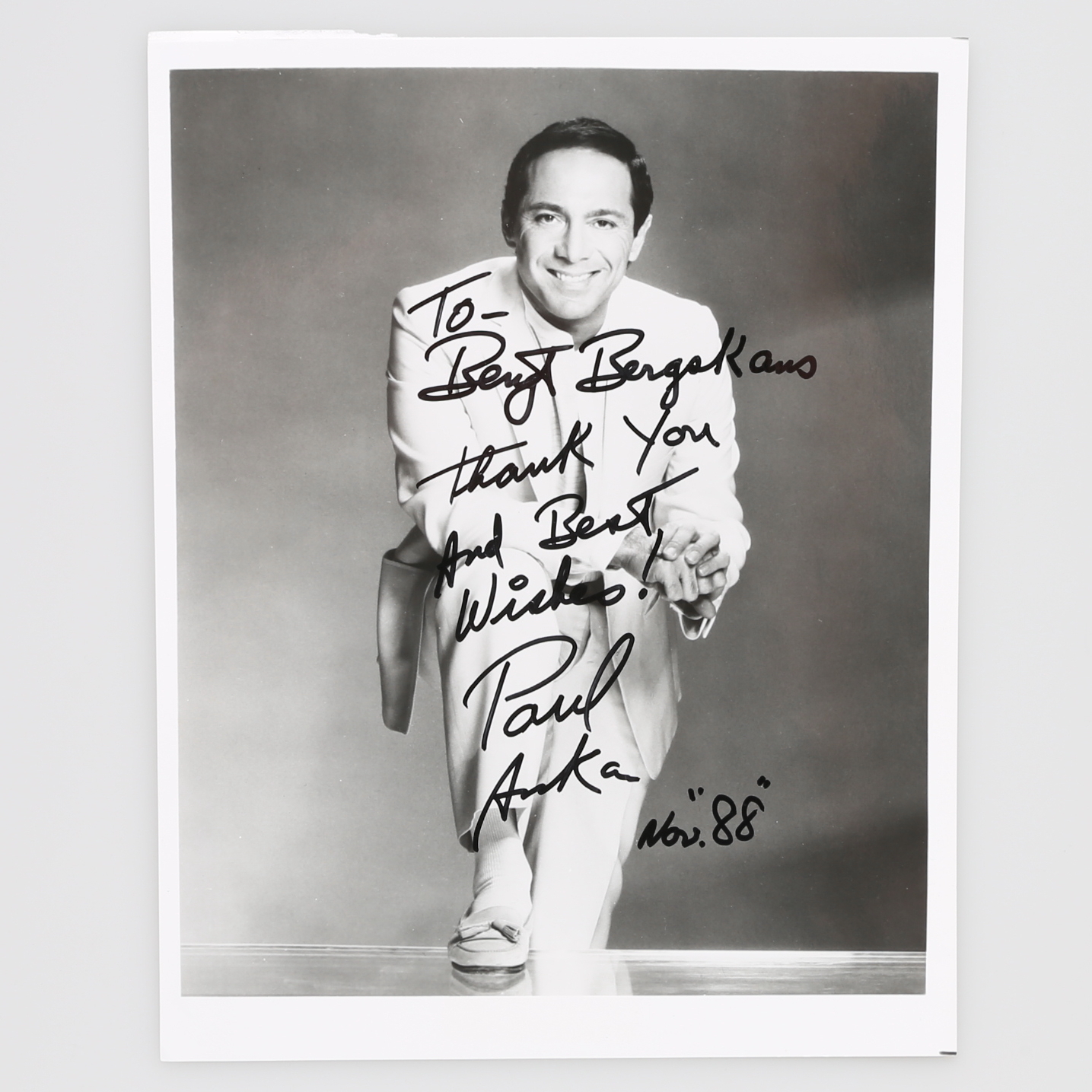 Images for 907858. AUTOGRAPH. PAUL ANKA, CANADIAN-AMERICAN SINGER, B ...