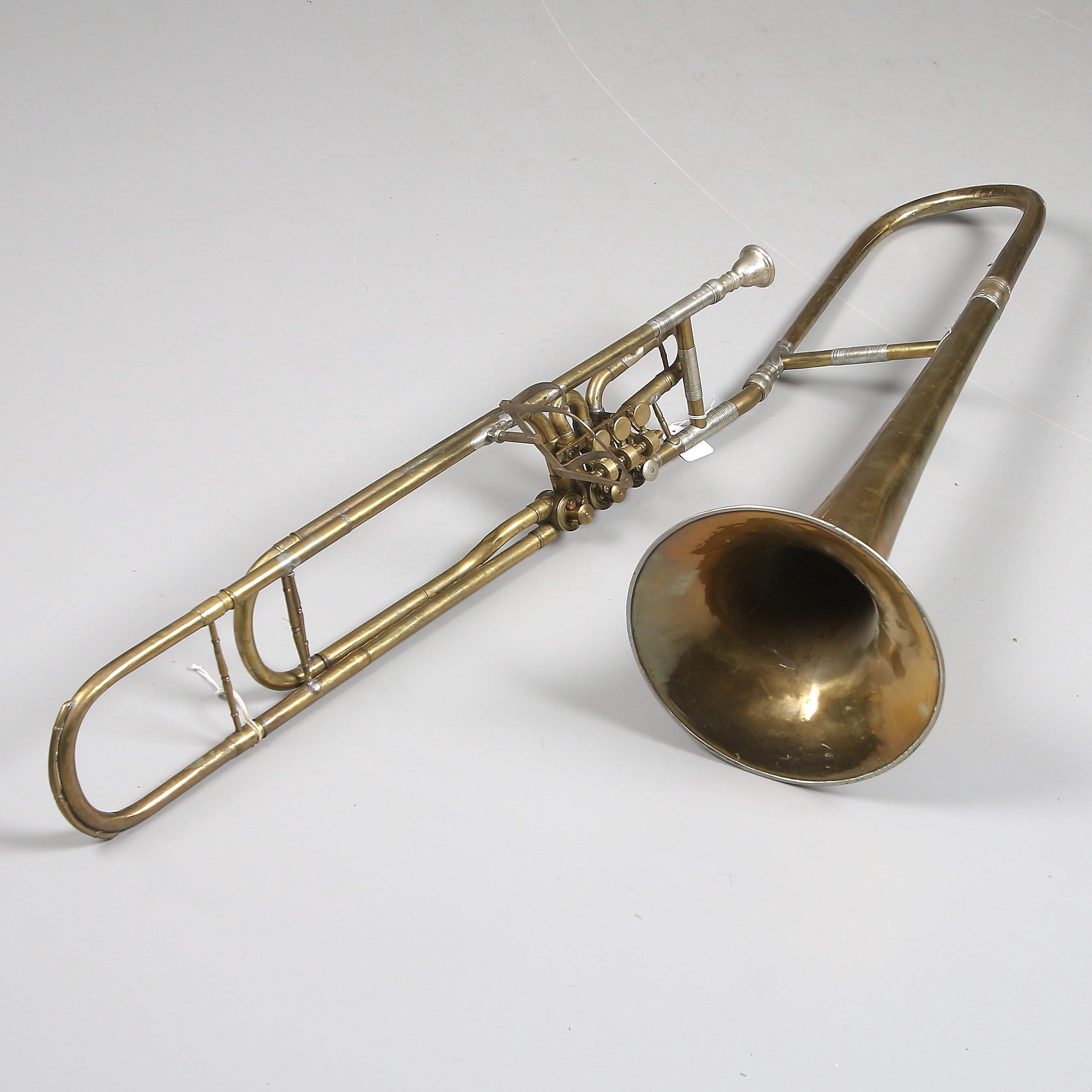 VALVE TROMBONE, B, yellow metal, Ahlberg & Ohlsson. Second half of the ...