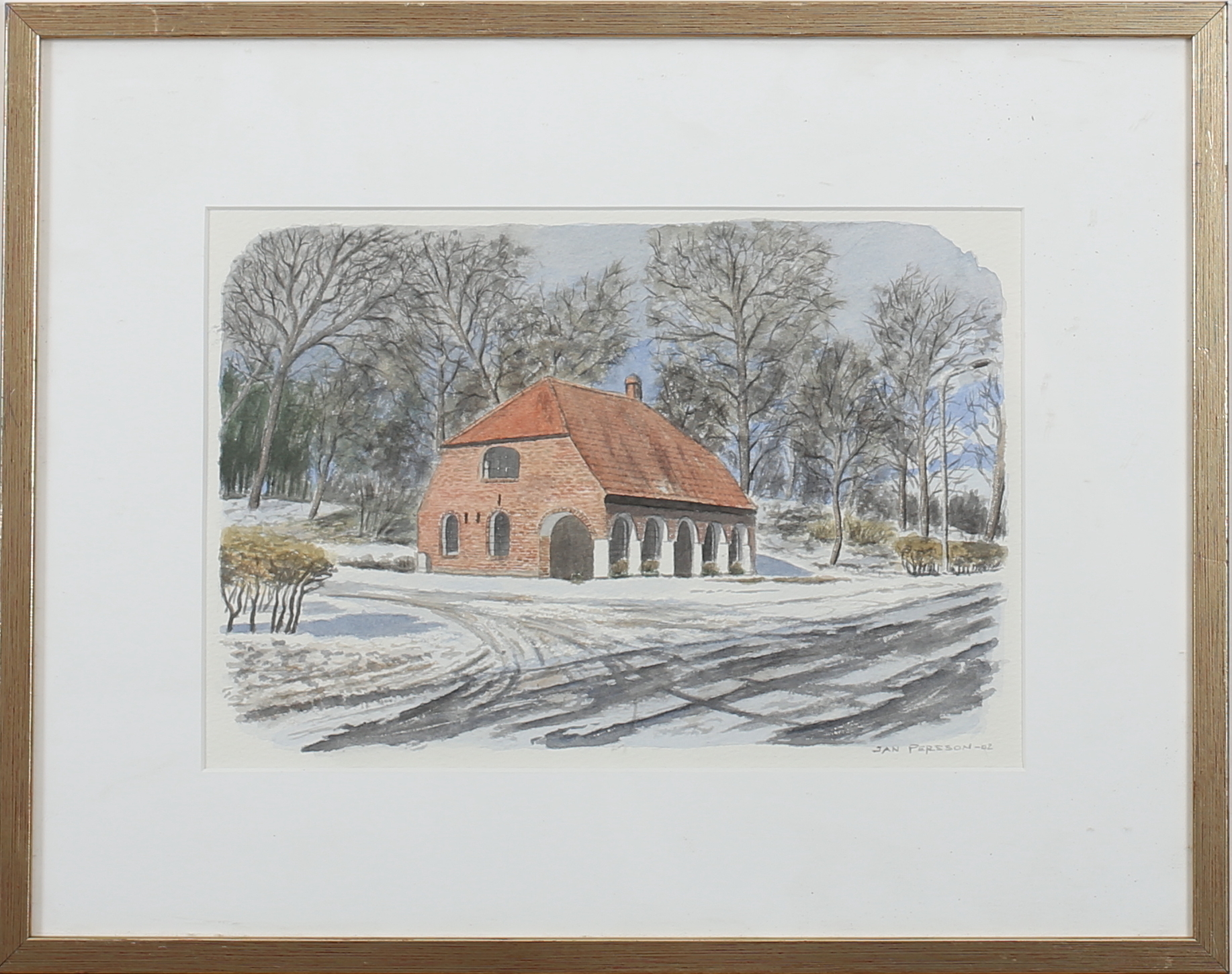 Images for 91751. JAN PERSSON. Smedjan, Trollenäs castle. Watercolor ...