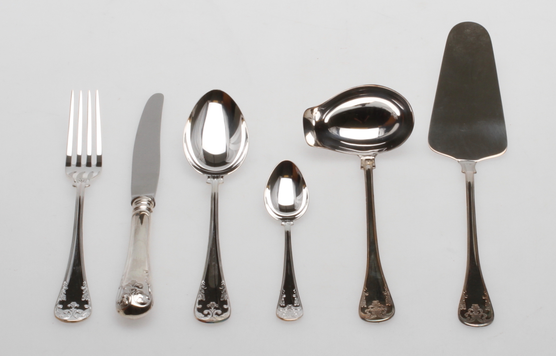 Images for 95475. CUTLERY, silver, 32 parts, "Old French", GAB, about ...