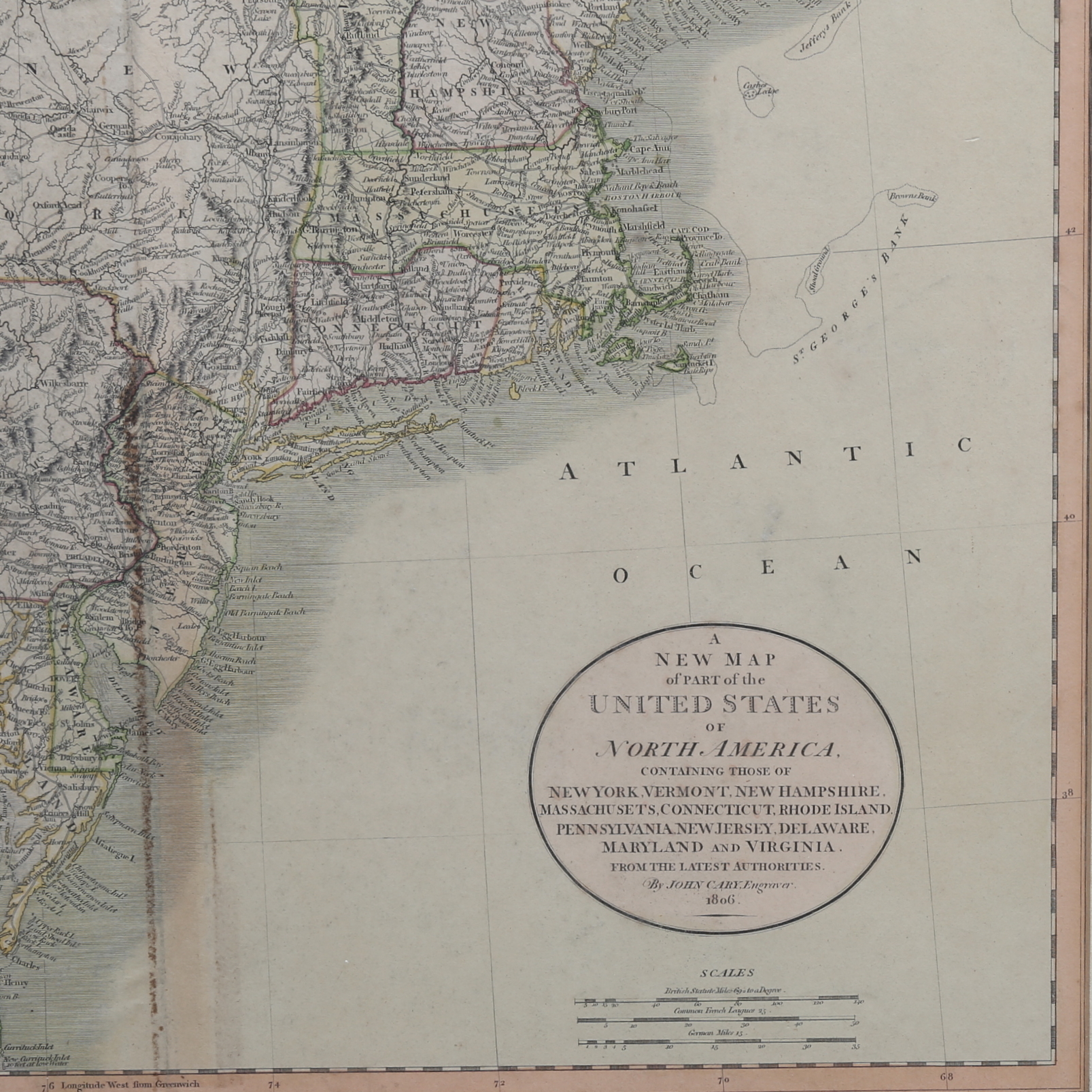 Images for 974993. MAP OF THE UNITED STATES, " A NEW MAP OF PART OF THE ...