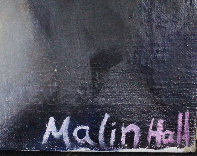 Images for 981504. MALIN HALL. oil on canvas, portrait, signed. - Auctionet