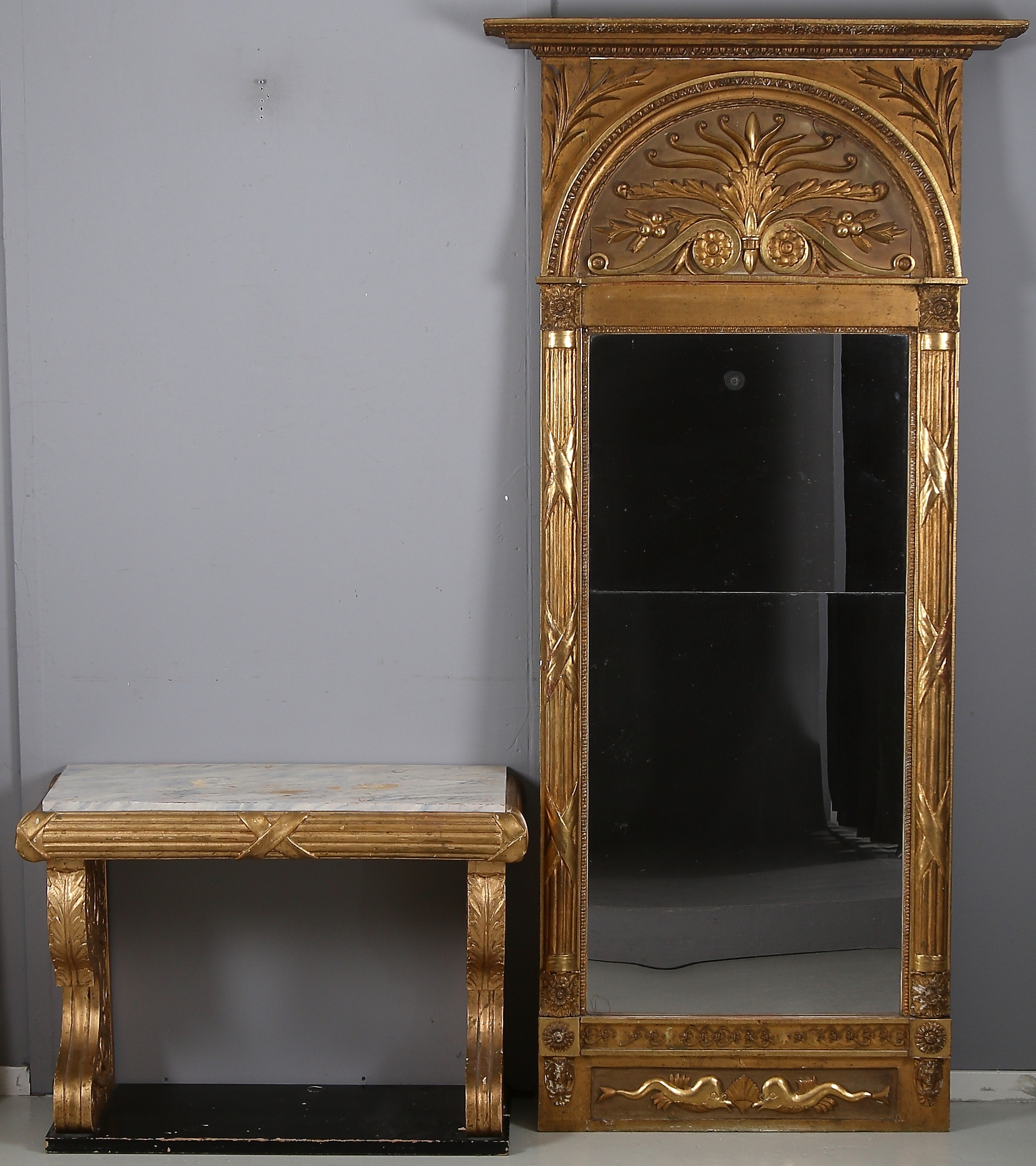 Images for 987163. MIRROR and CONSOLE TABLE, Empire, i.a. Lars Magnus ...